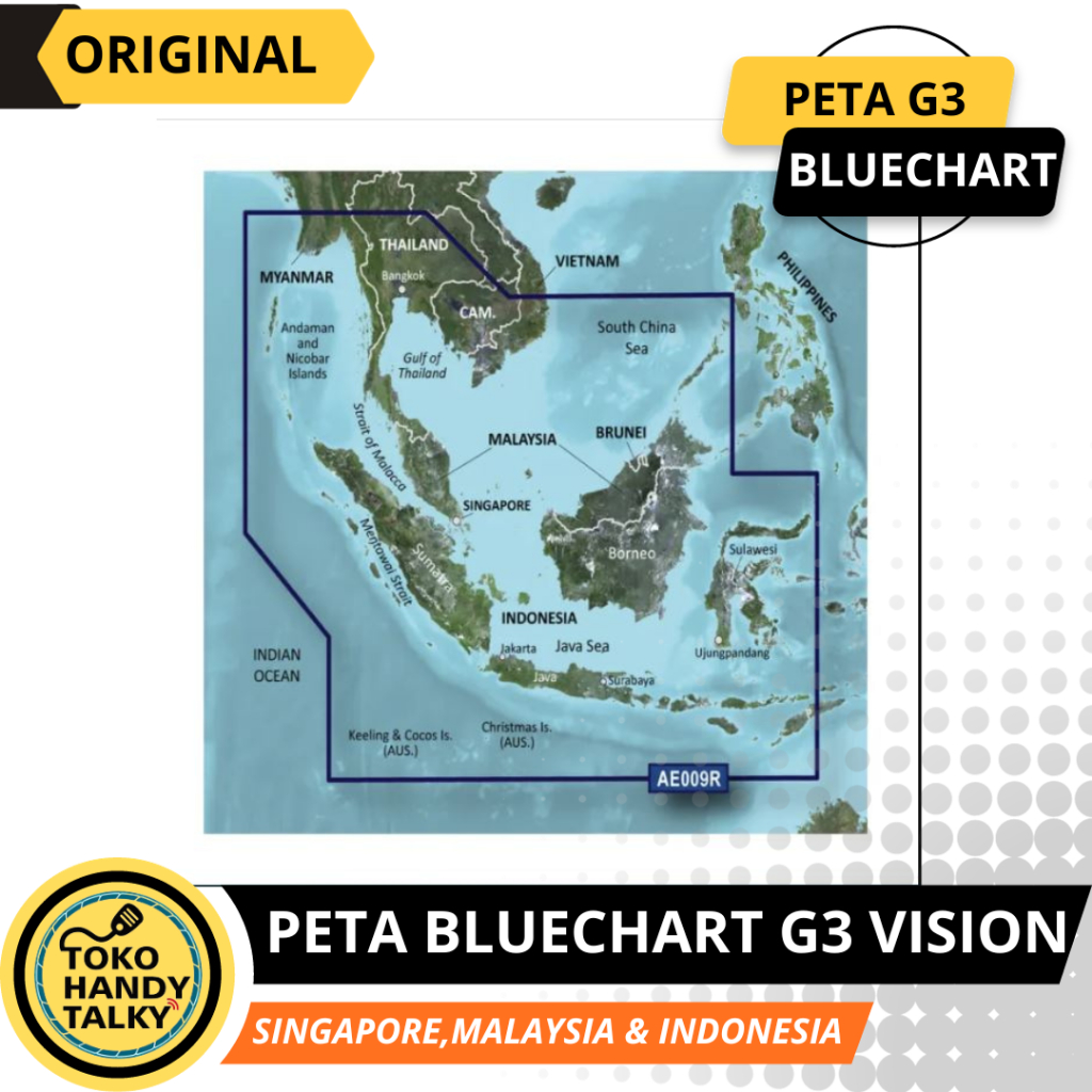 Jual Peta Laut Garmin Bluechart G3 Vision Indonesia Barat VAE009R ...