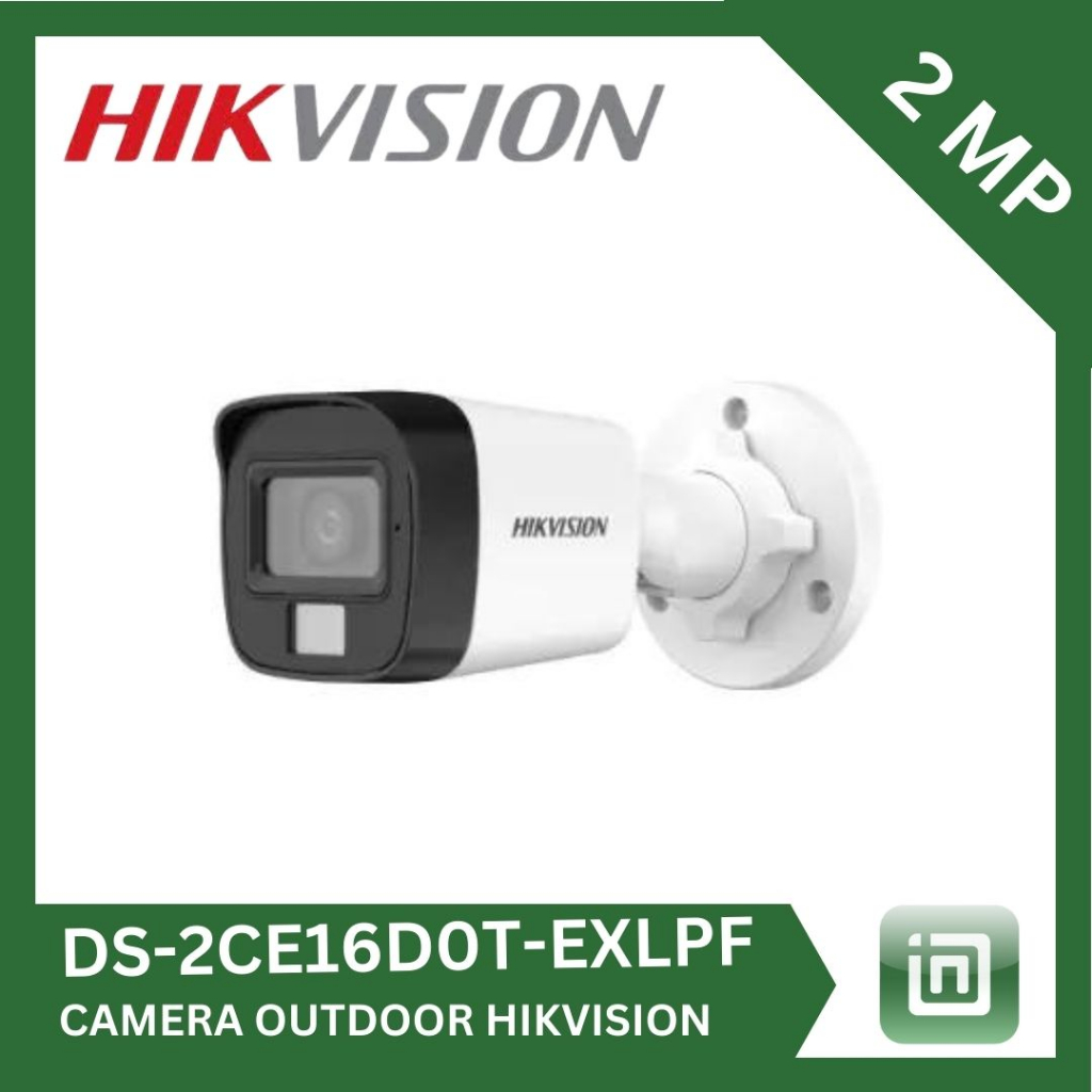 Jual Hikvision DS-2CE16D0T-EXLPF Kamera CCTV Outdoor 2MP Dual Light | Shopee Indonesia