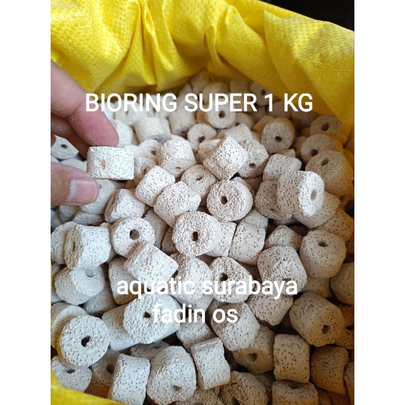 Jual SUPER BIORING FILTER BIO RING KANDILA FILTER AQUARIUM 1 KG BIORING ...