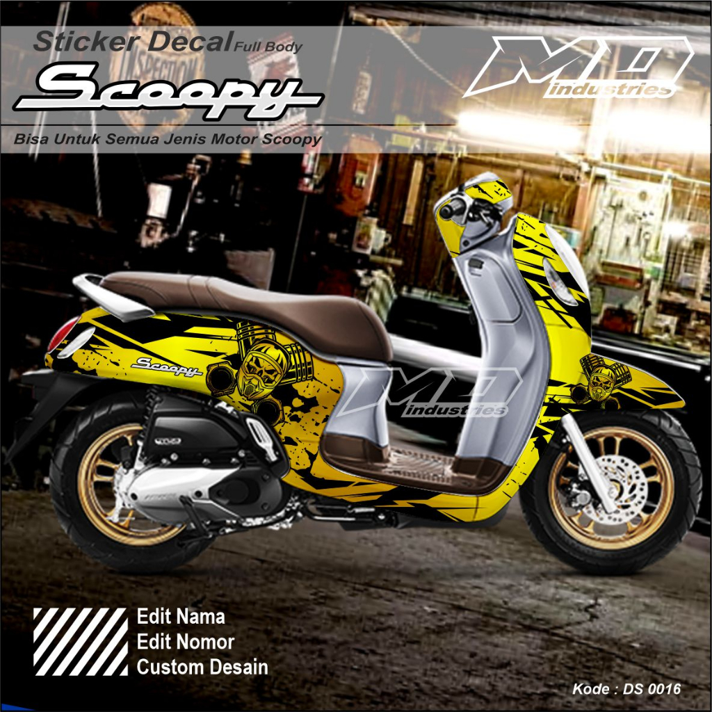 Jual Decal Sticker Scoopy FI - Scoopy Karbu - Scoopy ESP - Scoopy Led - Scoopy Custom Full Body ...