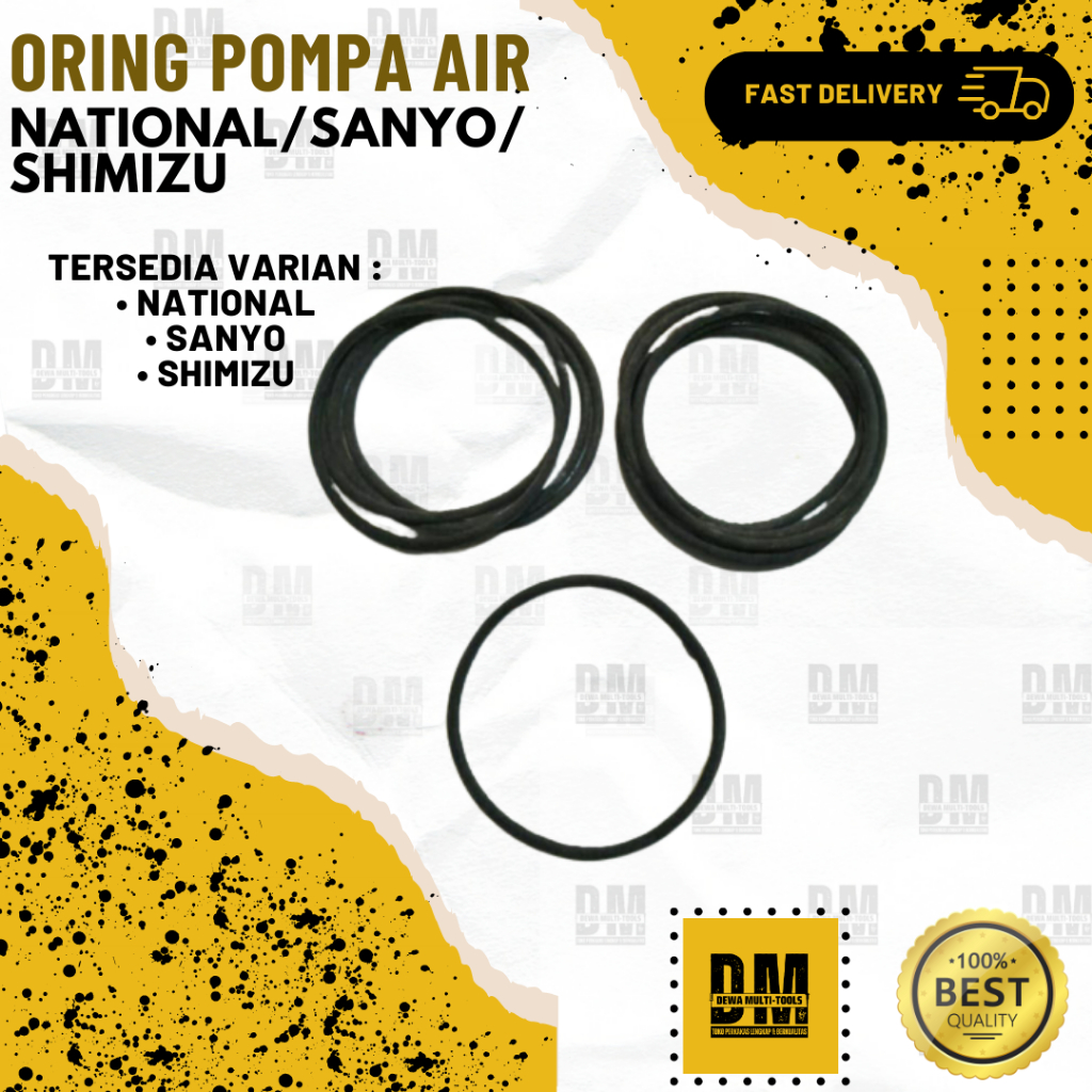 Jual Karet Oring Casing Impeler Pompa Shimizu National Sanyo | Shopee ...
