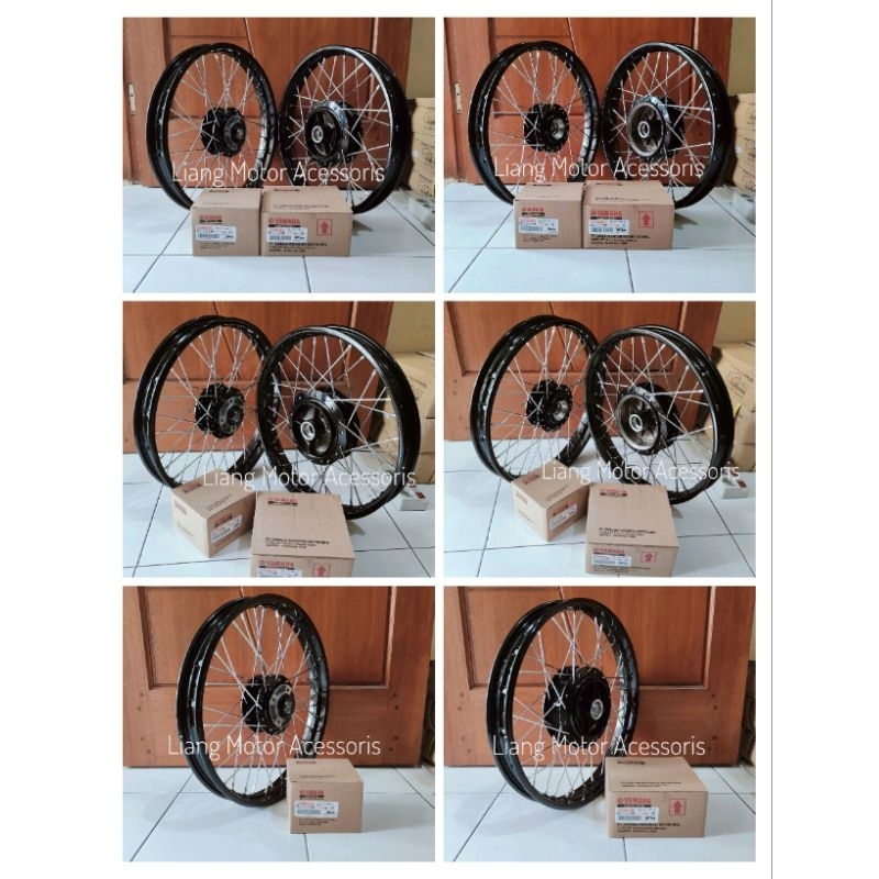 Jual Sepaket Velg Jari2 Ring 17 DID Besi Hitam Tromol Set Original ...