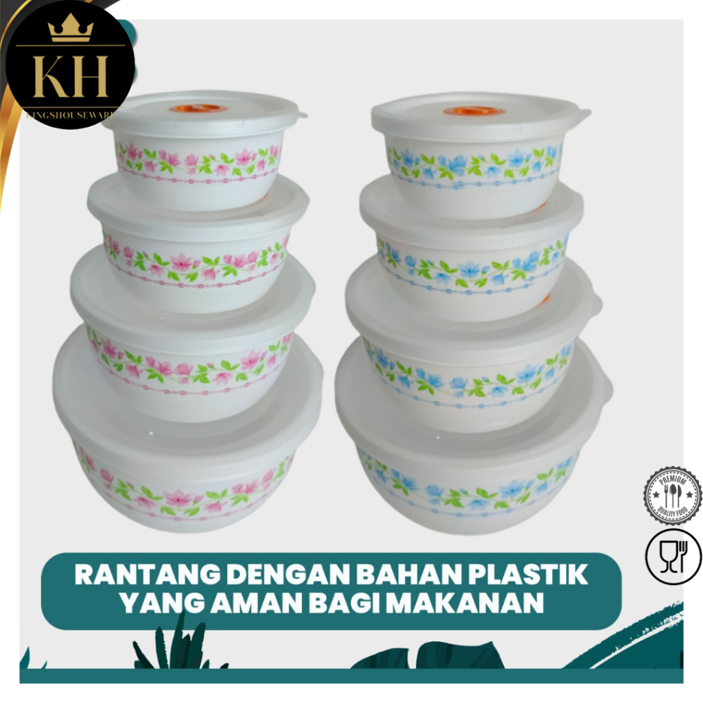 Jual Kh- Freshpot 4 set Rantang Plastik 4 susun / Lunch Box 4 set ...