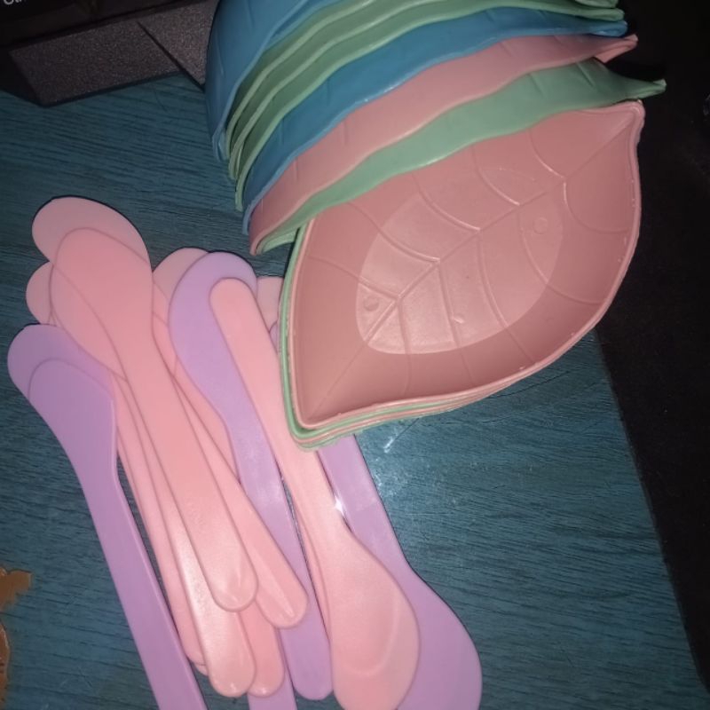 Jual Spatula dan mangkuk mangkok daun set untuk masker | Shopee Indonesia
