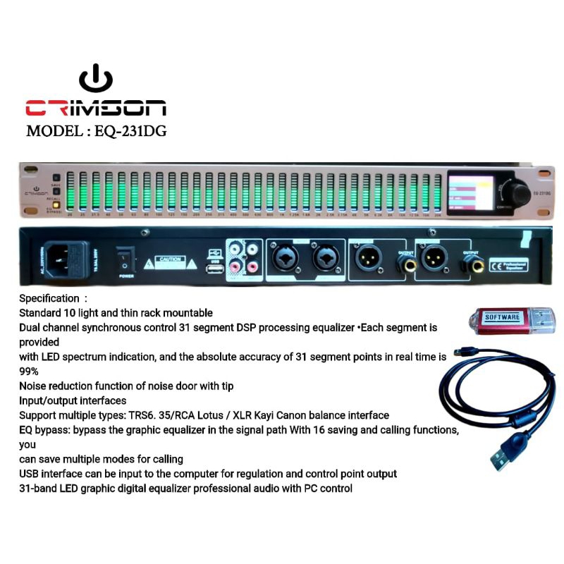 Jual equalizer Crimson EQ 231 DG Original | Shopee Indonesia