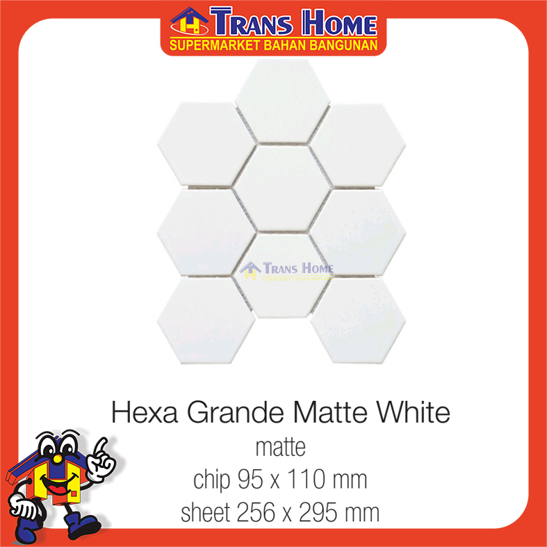 Jual Mosaic / Mozaik Mozza Tile Hexa Grande Matte And Ocean (1Dus:20Lbr ...