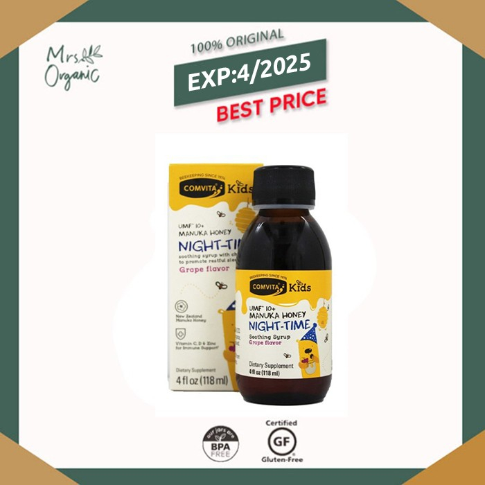 Jual COMVITA Kids Night Time Soothing Syrup UMF 10+ 118 ml- obat batuk ...
