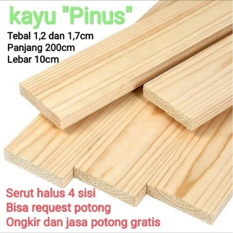 Jual Lis 10cm papan kayu Pinus serut 4 sisi bukan Jati Belanda bekas ...