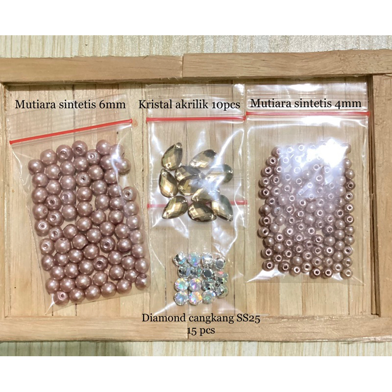 Jual Mutiara mix/Diamond cangkang SS25/Kristal Tetes/Bambu | Shopee ...