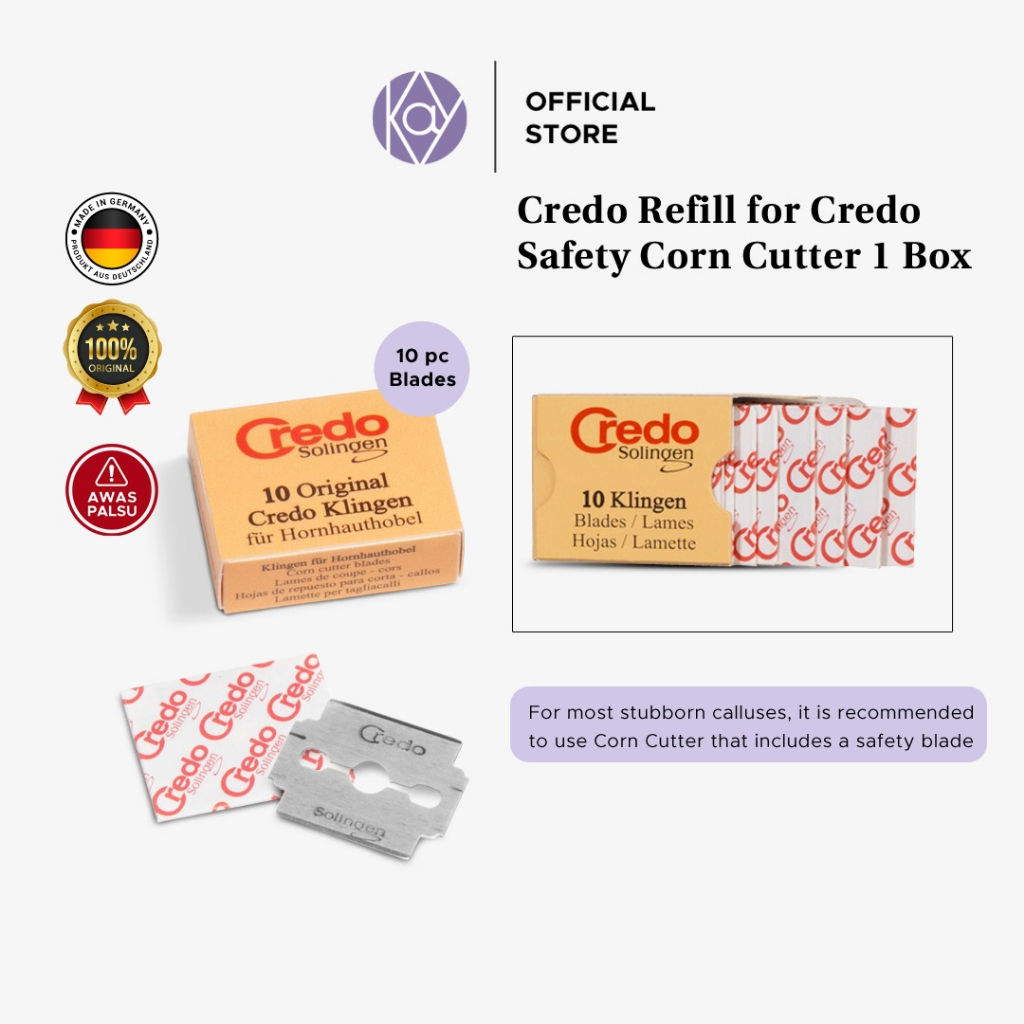 Jual Credo Refill for Credo Safety Corn Cutter 1 Box (10pcs) Silet ...
