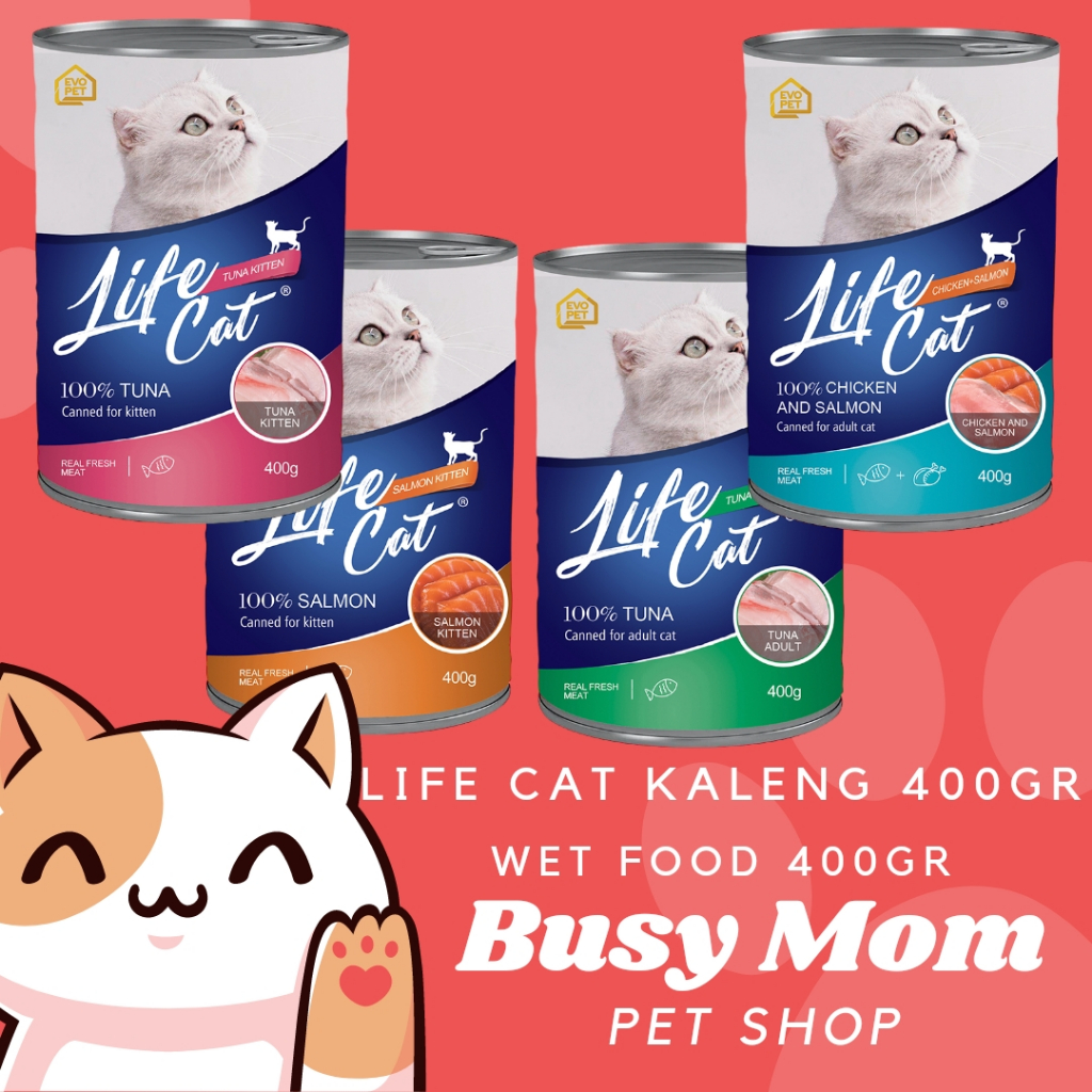 Jual Life Cat Kaleng 400gr Makanan Kucing Basah | Shopee Indonesia