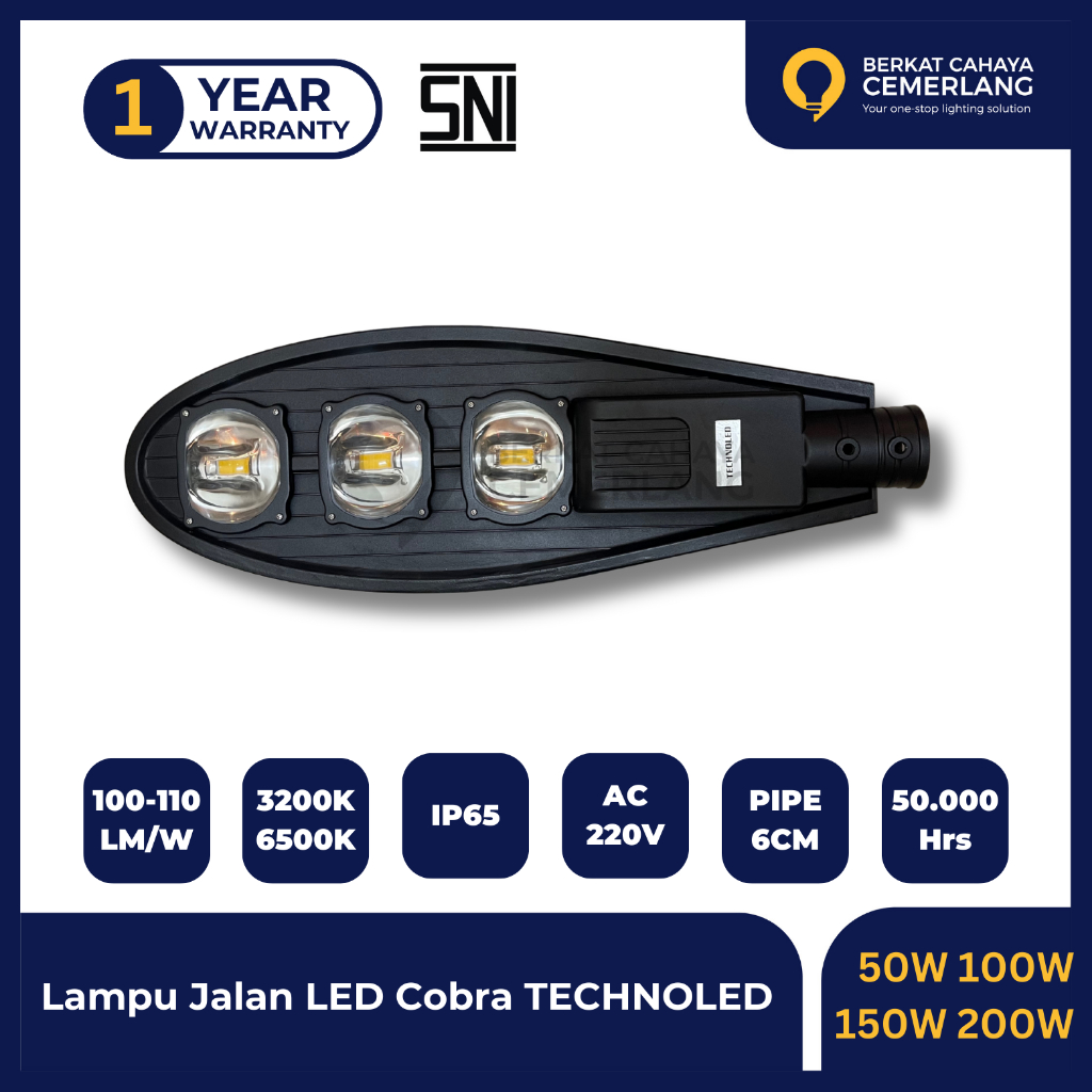 Jual Lampu Jalan Pju Cobra Sni 50w 100w 150w 200w Pju Led Cobra