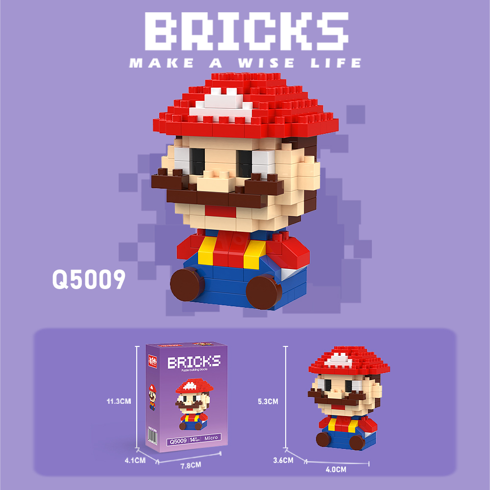 Jual Nano Block Mario Series Mainan Balok Building Block Nano Blok Nano Bricks Balok Susun ...