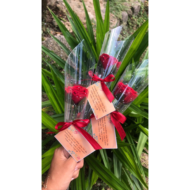 Jual Single Rose / MAWAR FLANEL MURAH / kado Hari guru / Hari Ibu ...