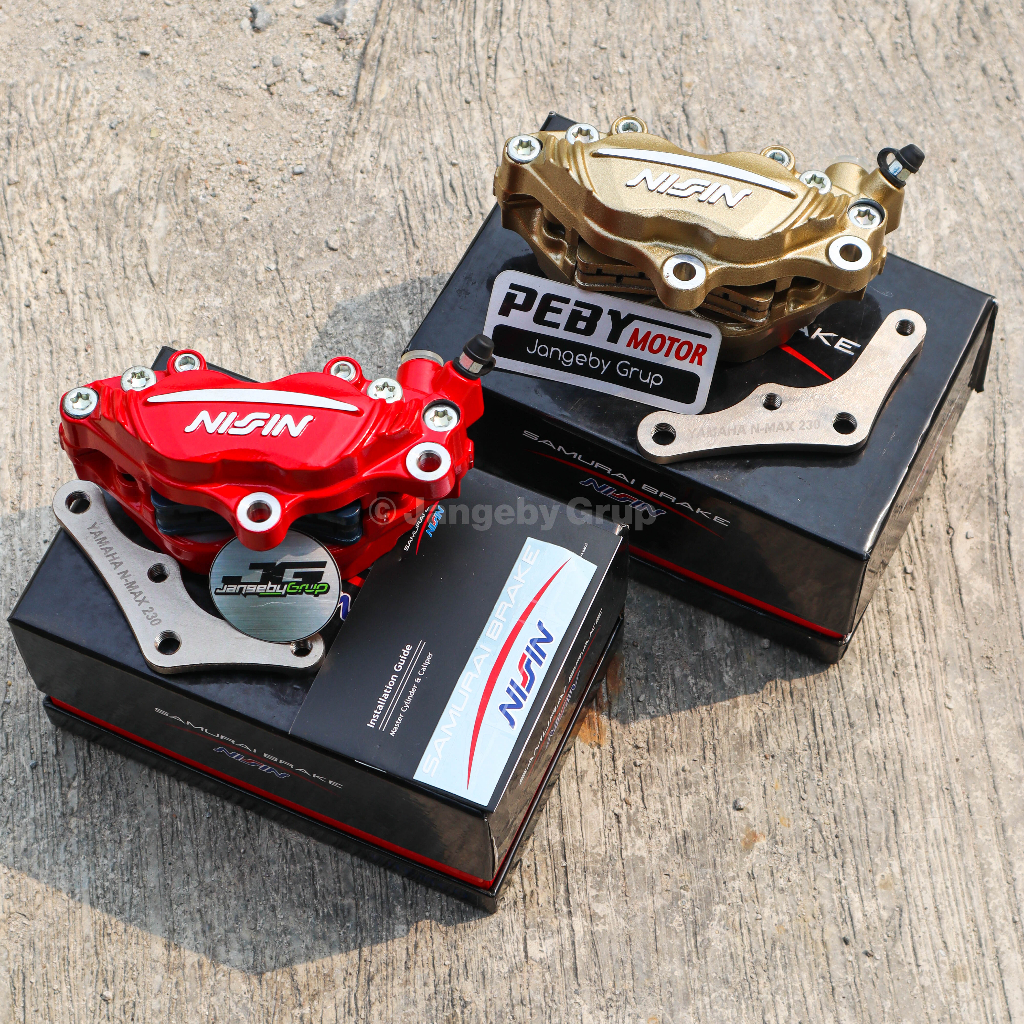 Jual Caliper Kaliper NISSIN Samurai Original 2 Dan 4 Piston Depan Belakang Nmax Aerox 155 ...