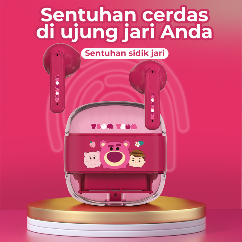 Jual ZNP X Disney A11 Earphones Wireless Bluetooth V5.3 TWS Bass ...