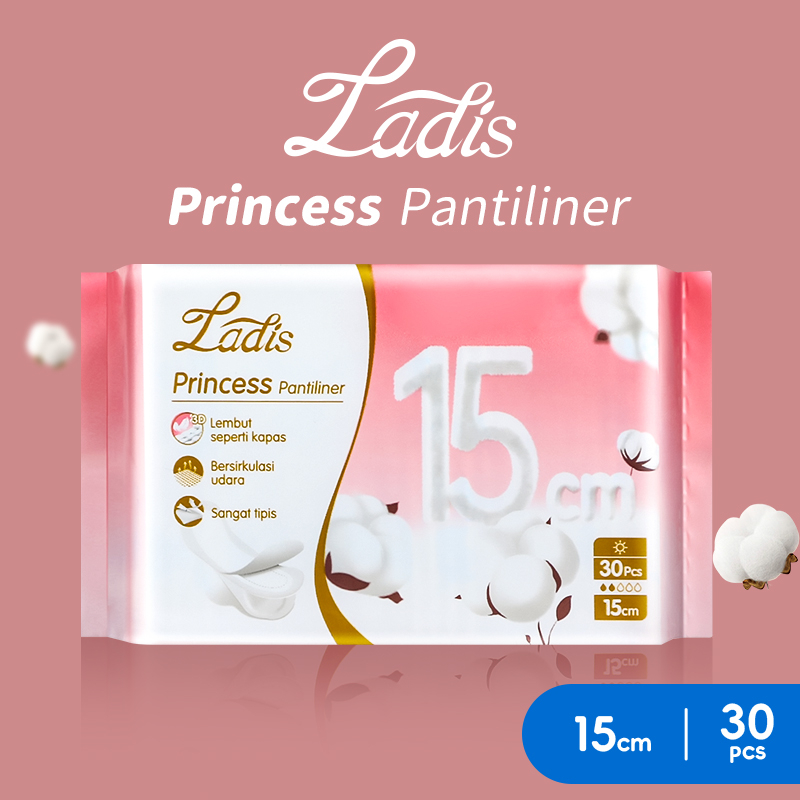 Jual LADIS Princess Pantyliner 15 CM isi 30 Pads | Shopee Indonesia