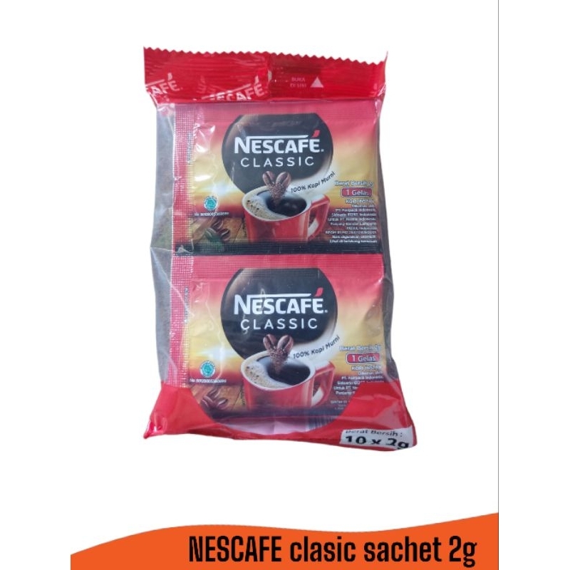 Jual NESCAFE classic sachet 2g (10x2g) murah | Shopee Indonesia