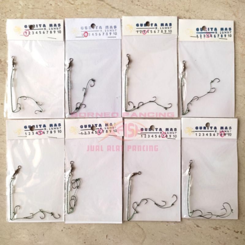 Jual Pancing Lumut Gurita Mas (4 mata kail) | Shopee Indonesia