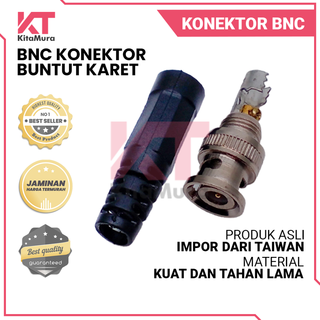 Jual BNC Buntut Karet || Connector BNC Karet Original TAIWAN | Shopee Indonesia