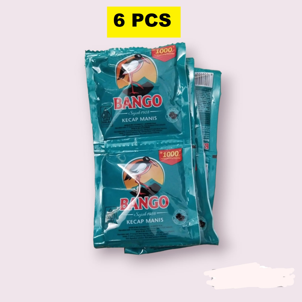 Jual Kecap Manis Bango Sachet 18 ml eceran 1000 (1 Renceng isi 6 sachet ...