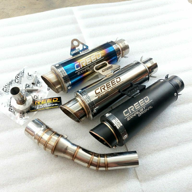 Jual Knalpot racing Creed Exhaust Original tipe TR PRO + slip on + db ...