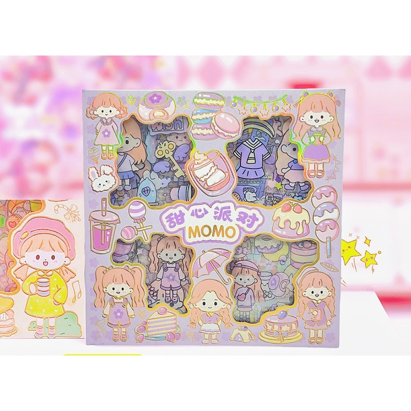 Jual NEW MOMO STICKER ISI 100 LEMBAR / Sticker Baby Momo / Sticker Momo ...
