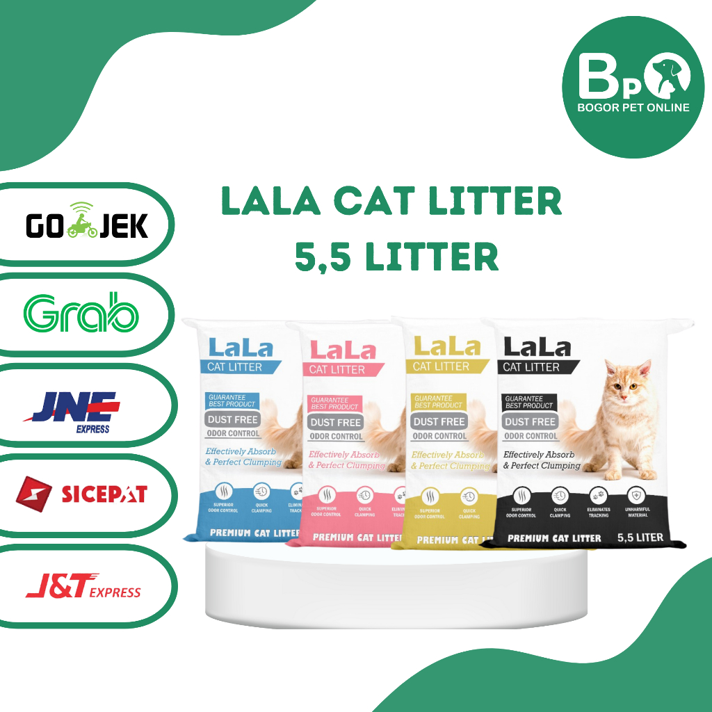 Jual Lala cat litter 5,5 Liter - pasir lala - pasir kucing gumpal ...