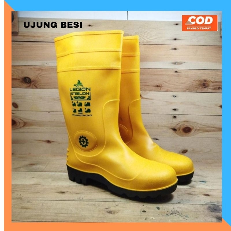 Jual SEPATU BOOTS KUNING LEGION UJUNG BESI (WARNA KUNING) | Shopee ...