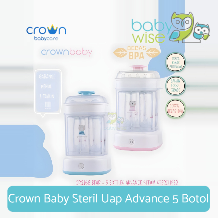 Jual Crown Baby Steril Uap Advance 5 Botol | Shopee Indonesia
