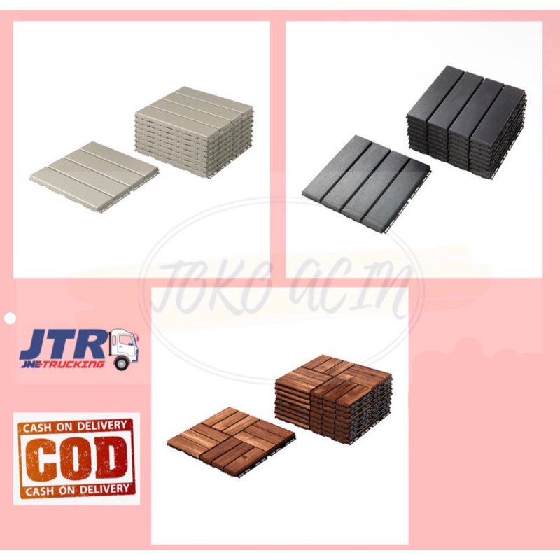 Jual RUNNEN Dek lantai, luar ruang uk 0.81 m² isi 9 pcs aneka warna ...