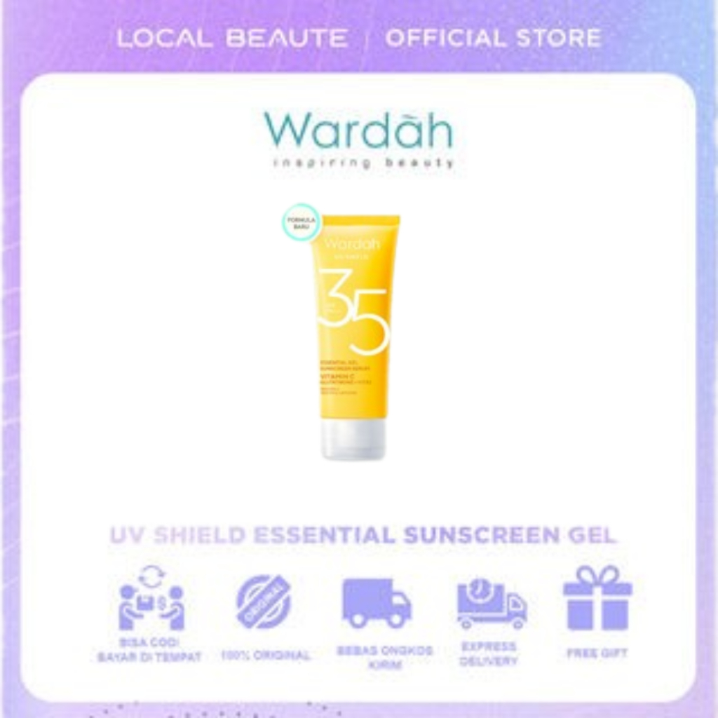 Jual Local Beaute - Wardah UV Shield Essential Sunscreen Gel SPF 35 PA ...