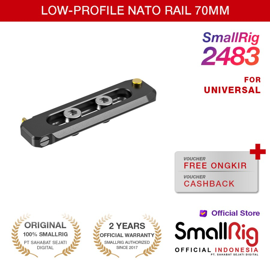 Jual SmallRig Low-profile NATO Rail 70mm 2483 | Shopee Indonesia