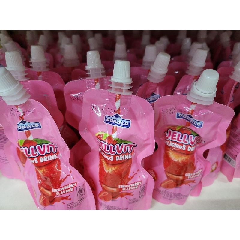Jual Donald JellVit strawberry 130ml | Shopee Indonesia