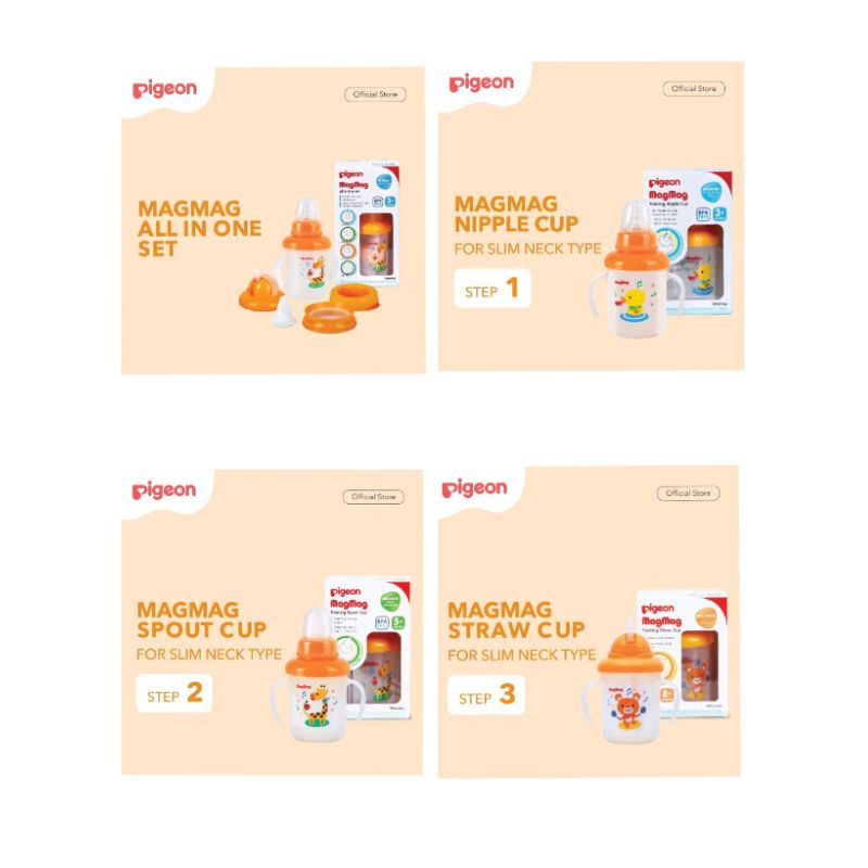 Jual Pigeon Mag-Mag All in One Set / Pigeon Mag-Mag Step 1 / Pigeon Mag ...