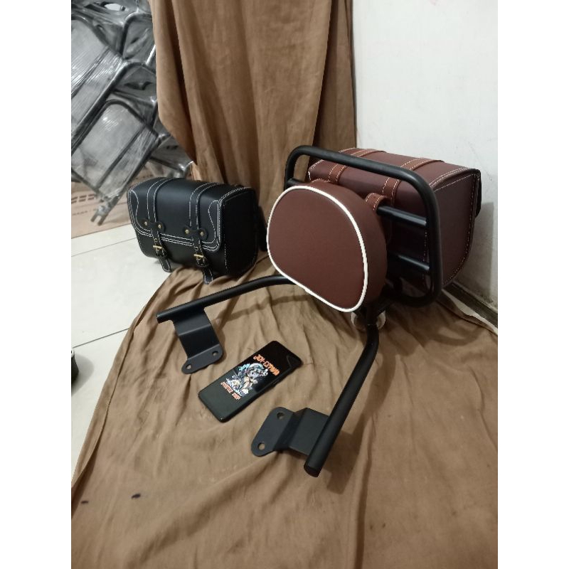 Jual Back rack plus tas Yamaha Fazzio / Grand Filano / Backrack begel ...