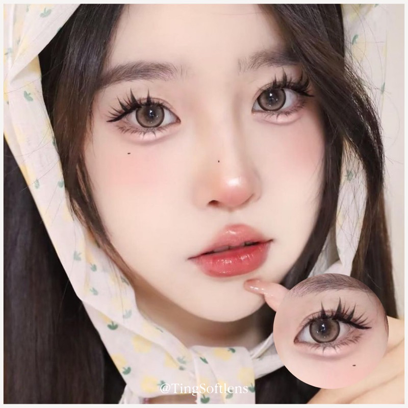 Jual Softlens Big Eyes 15mm Douyin Brown Coklat Natural Korea Bisa ...