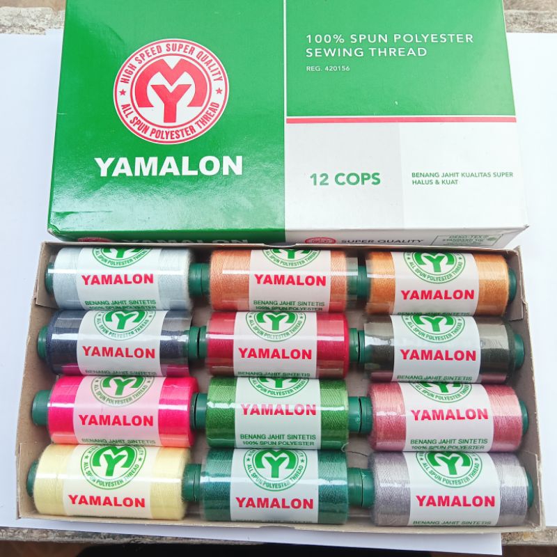 Jual COD Isi 6 pcs - Benang Jahit Yamalon 40/2 500 yard | Shopee Indonesia