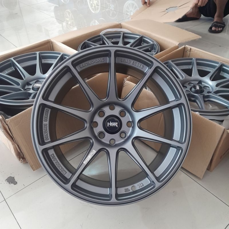 Jual velg mobil r17 baut 4 jari jari cocok buat yaris, jazz, city, vios pelek racing hsr ...