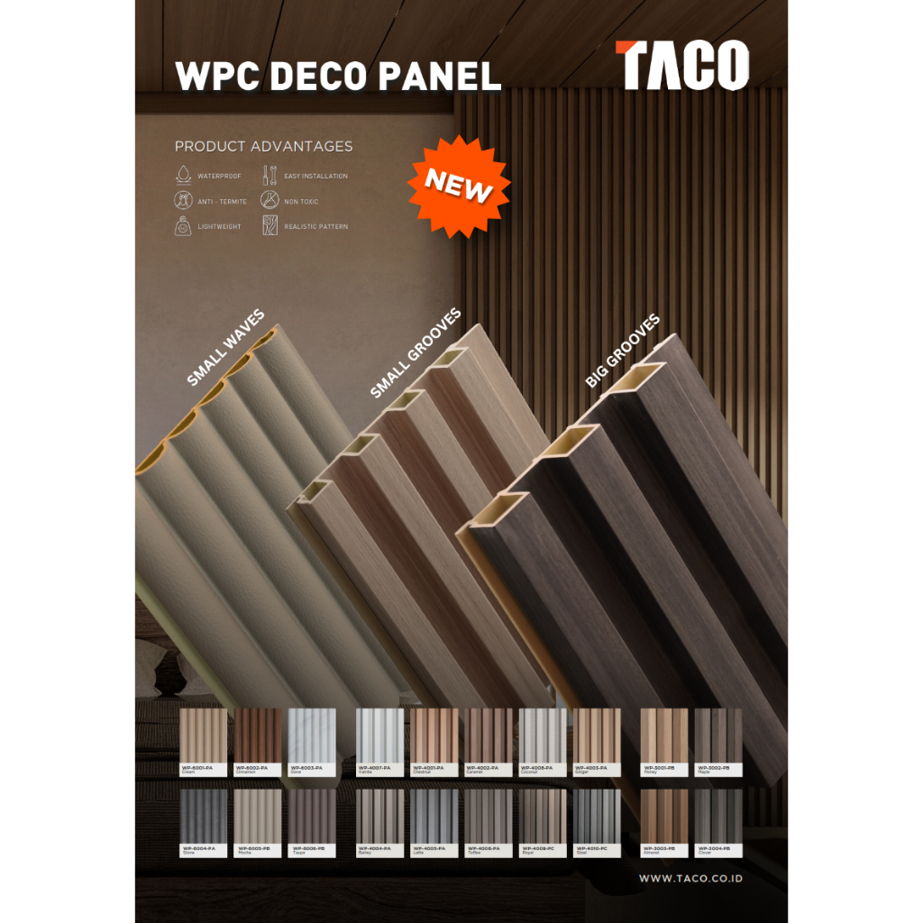 Jual TACO WPC Deco Panel / WPC Wallpanel | Shopee Indonesia