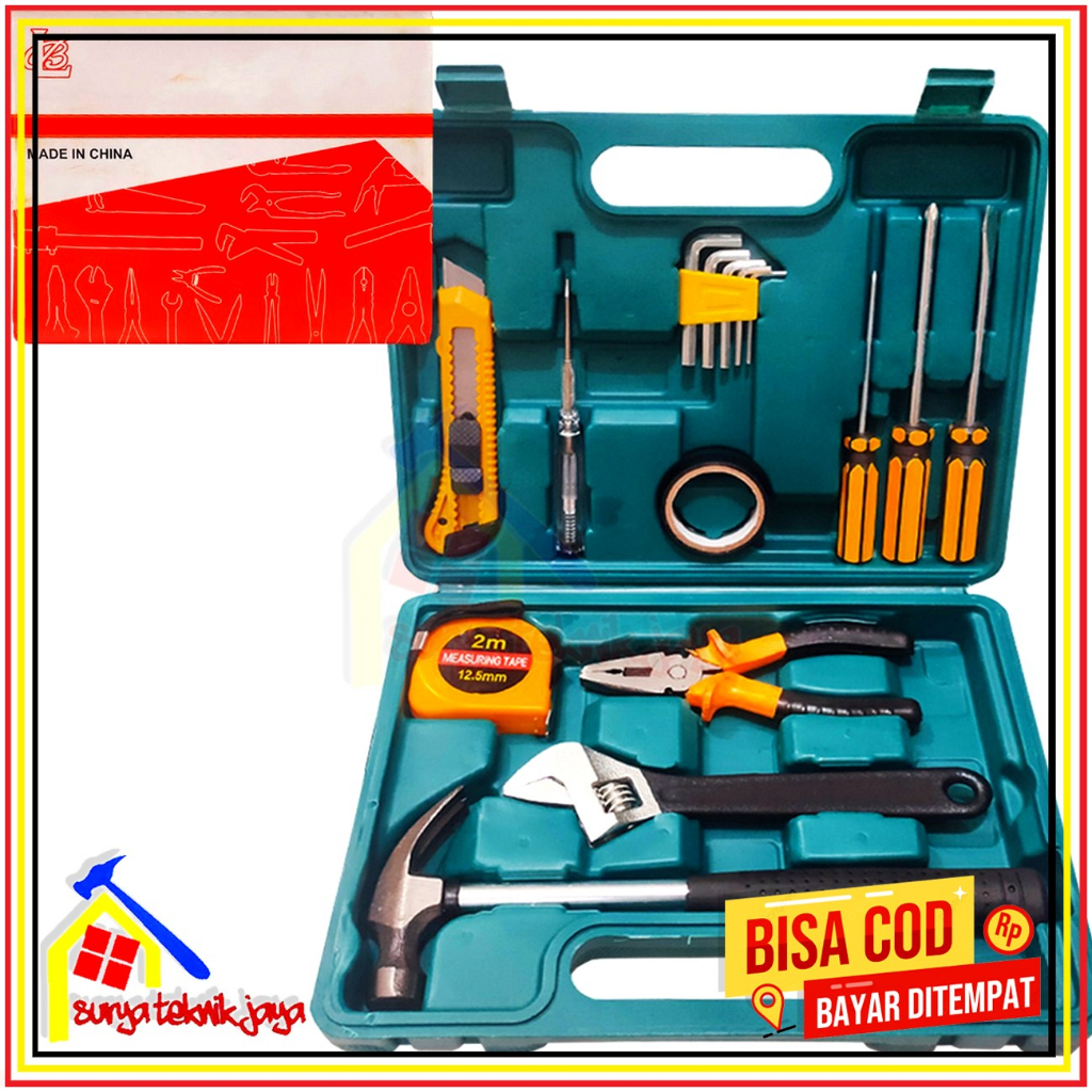 Jual [cuci gudang] Set Perkakas Perlengkapan Rumah Tangga ( Tool Set ...