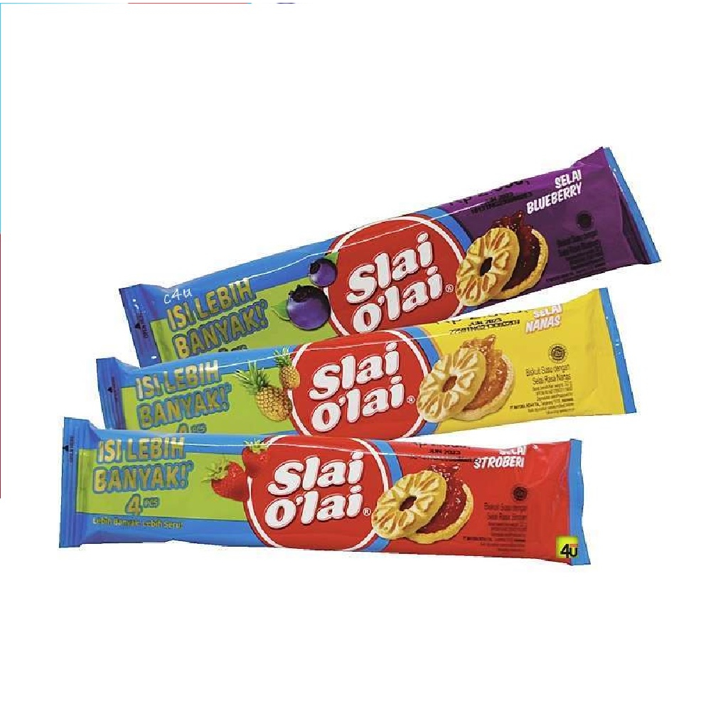 Jual Slai OLai Stroberi Box isi 2 Pcs x 32 gr - Biskuit Susu dengan ...