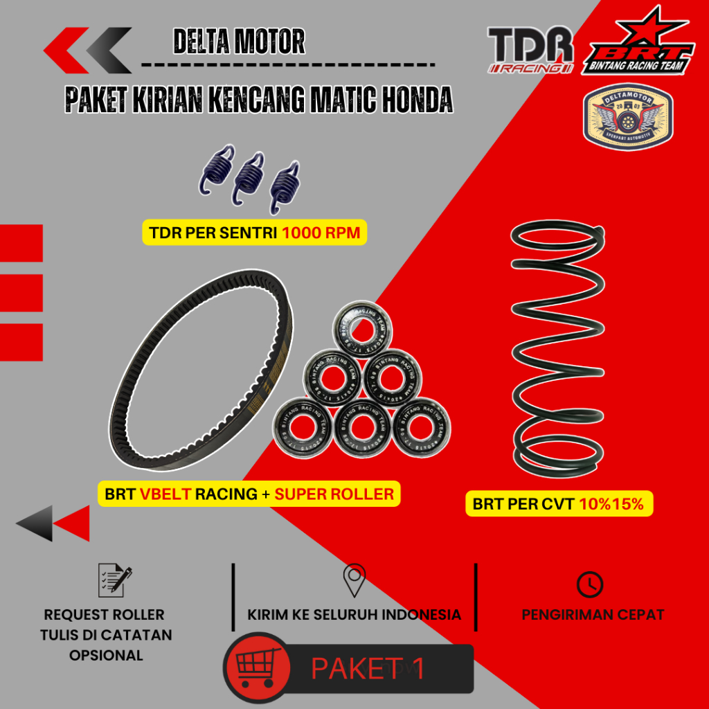 Jual PAKET UPGRADE KIRIAN CVT BRT VARIO 110 125 150 BEAT FI SCOOPY 2021 ...