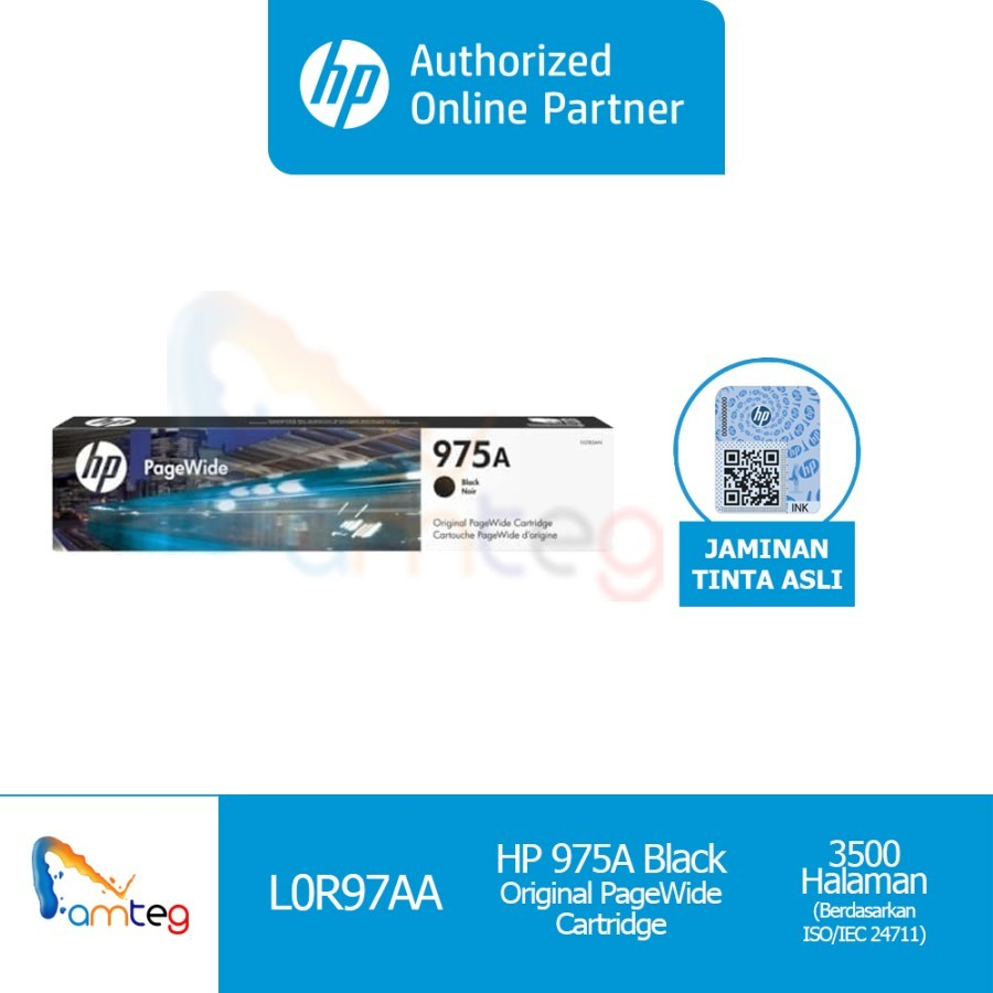 Jual Tinta HP 975A Black Original PageWide Cartridge | Shopee Indonesia