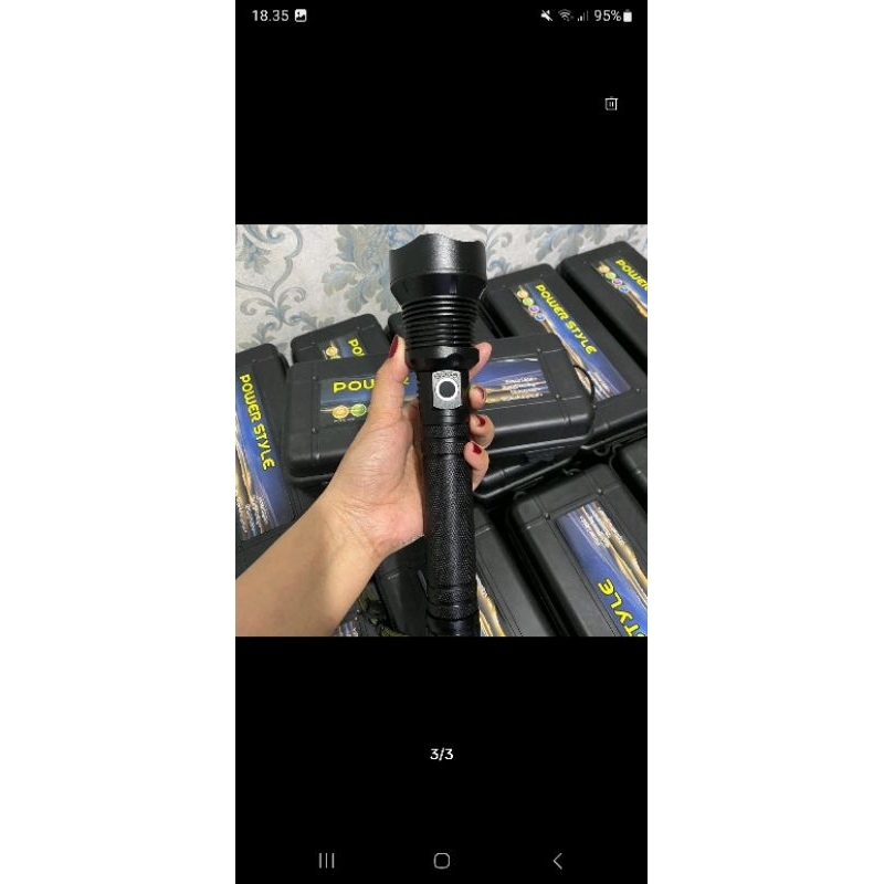 Jual senter panjang super terang 2baterai 26650 | Shopee Indonesia