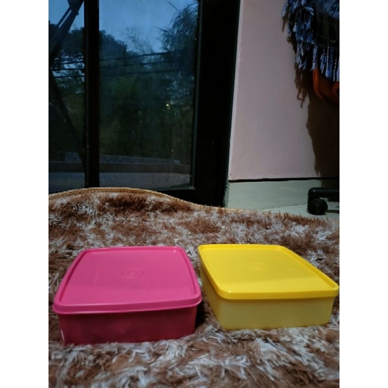 Jual Tempat bekal/roti Large Square Away TUPPERWARE | Shopee Indonesia