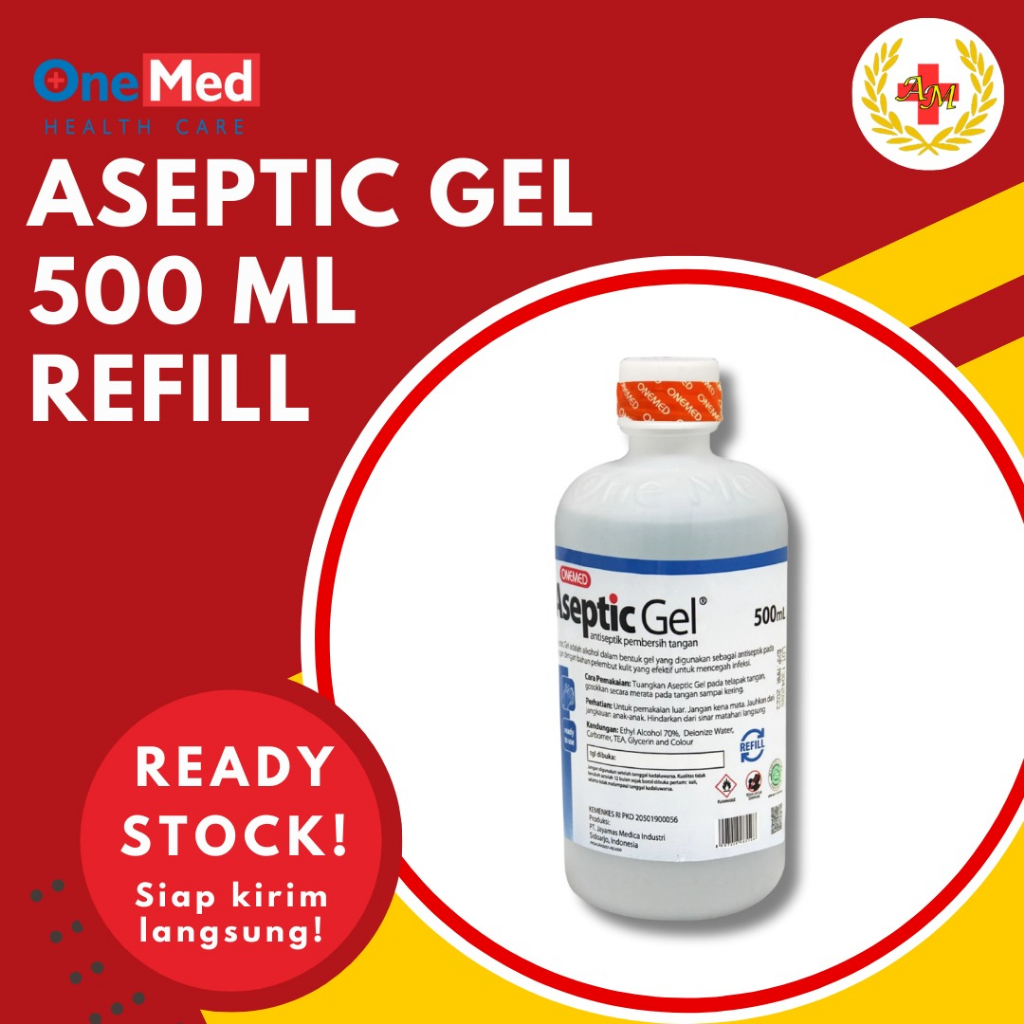 Jual Antiseptic Gel Onemed Aseptic Gel Onemed 500 ml Refill | Shopee ...