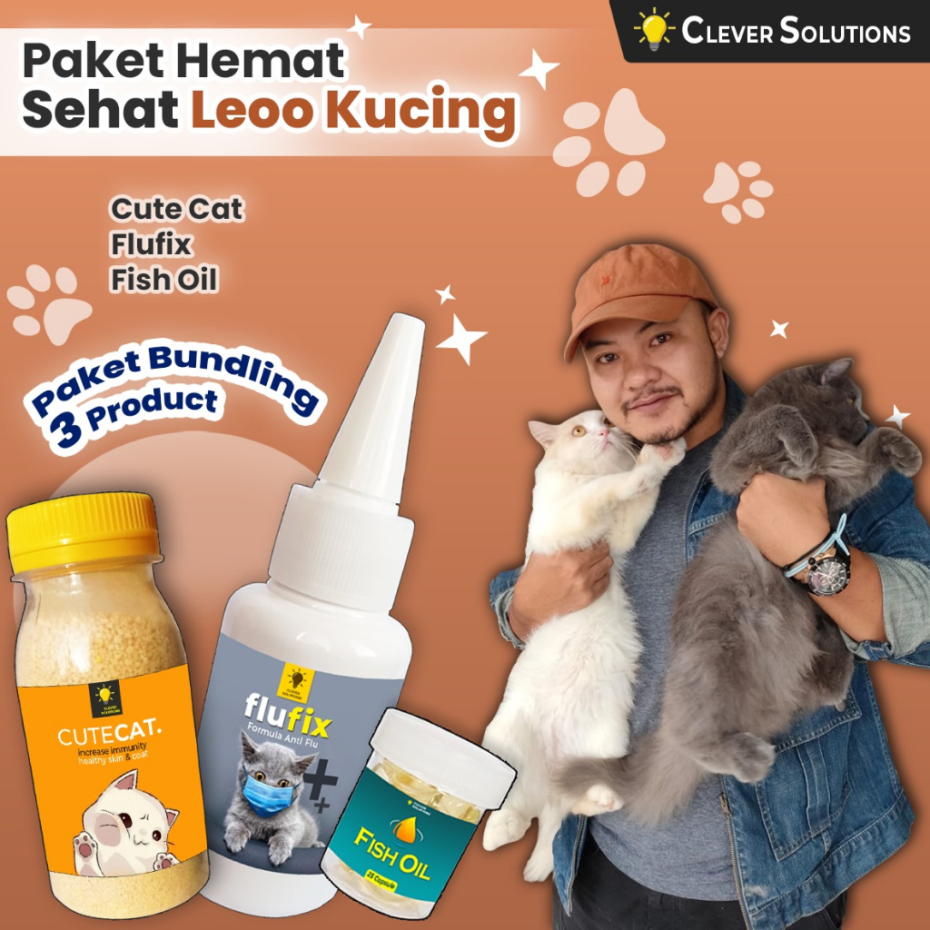 Jual Clever Solutions - Paket Hemat Sehat Leoo Kucing - Cutecat ...