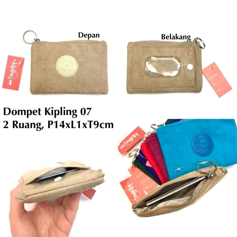 Jual Dompet Uang Koin dan Kartu Mika Kip07 2ruang/Nylon Waterpprof ...