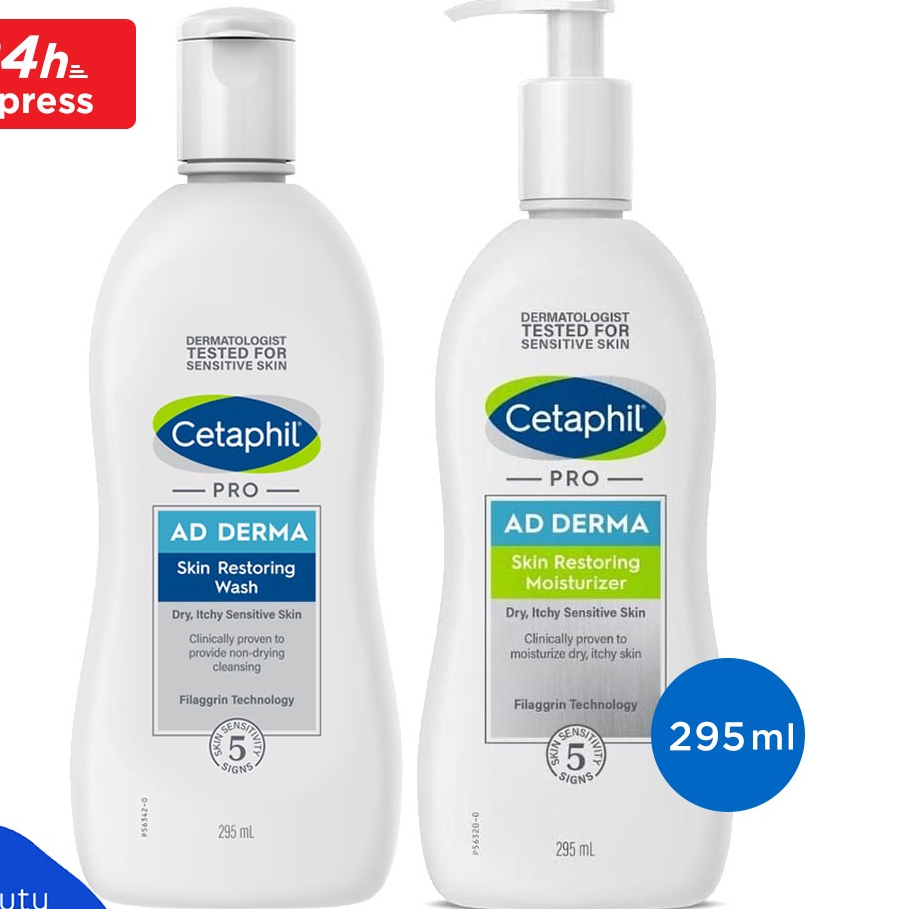 Jual Cetaphil Pro Ad Derma / Skin Restoring Moisturizer 295ml /Skin ...